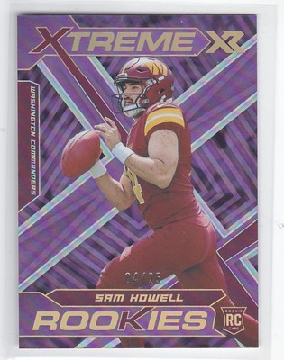 2022 Panini XR Football Extreme XR Sam Howell Rookie Rookie Card /25 ...