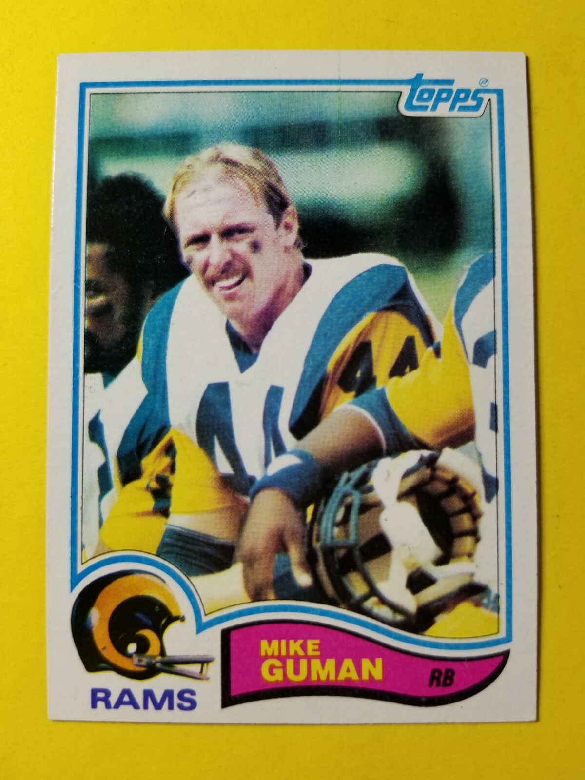 VINTAGE MIKE GUMAN #376 LOS ANGELES RAMS - PENN STATE - 1982 TOPPS NFL ...