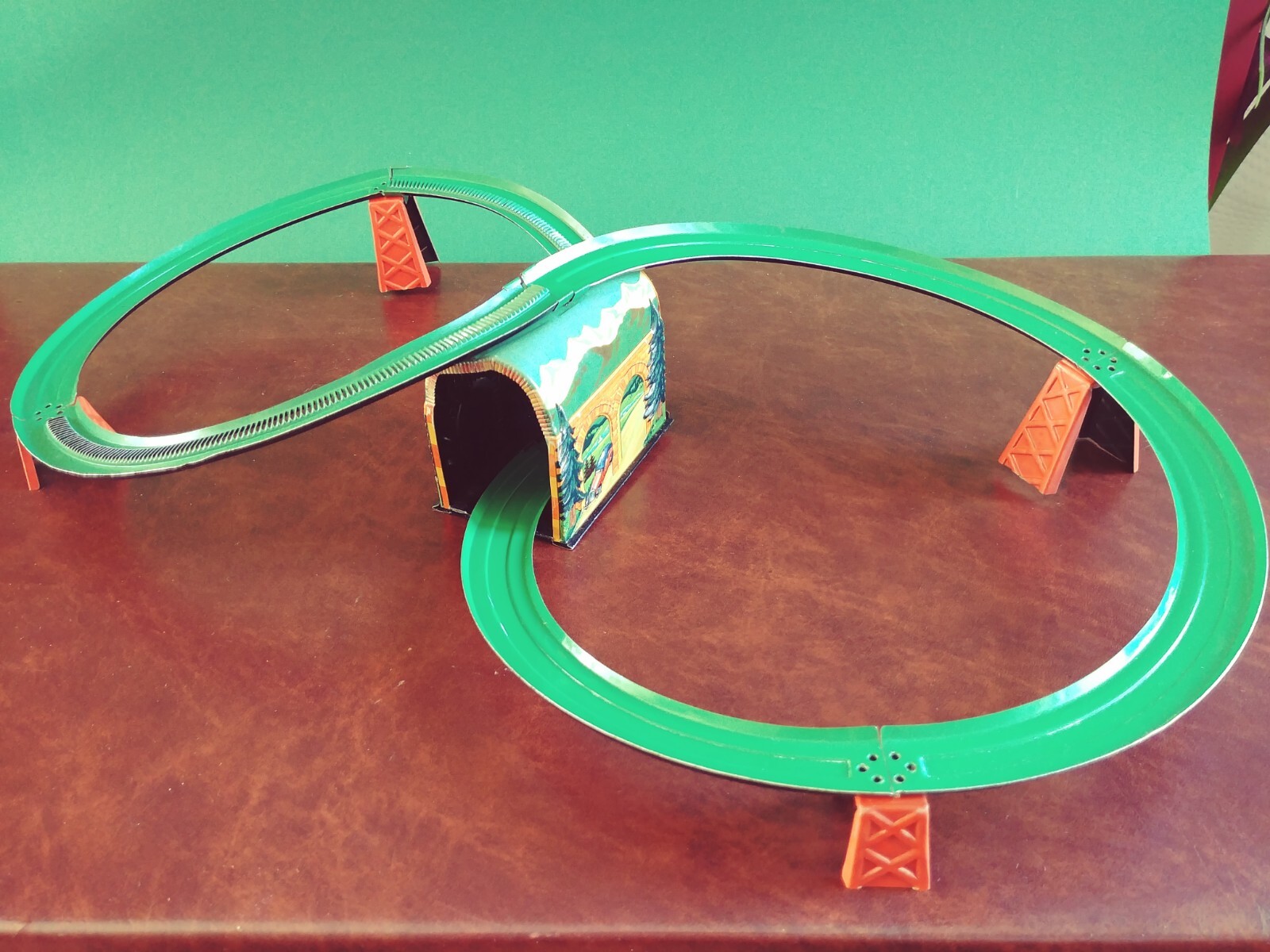 Very Rare c.1937 Einfalt Technofix 235 Tin wind-up Miniature Railway w ...