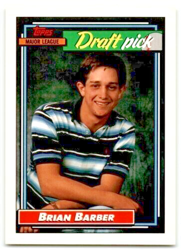 1992 Topps Draft Pick #594 Brian Barber Pitcher Rookie FREE shipping | eBay