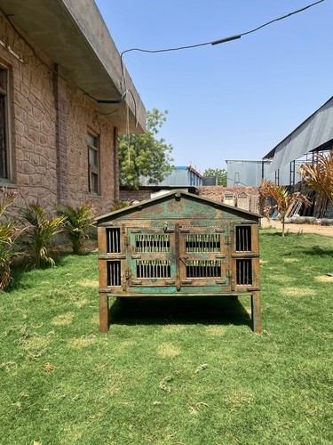 Antique Wooden Bird Cage | Old Pinjara with Distressed Color | Vintage ...