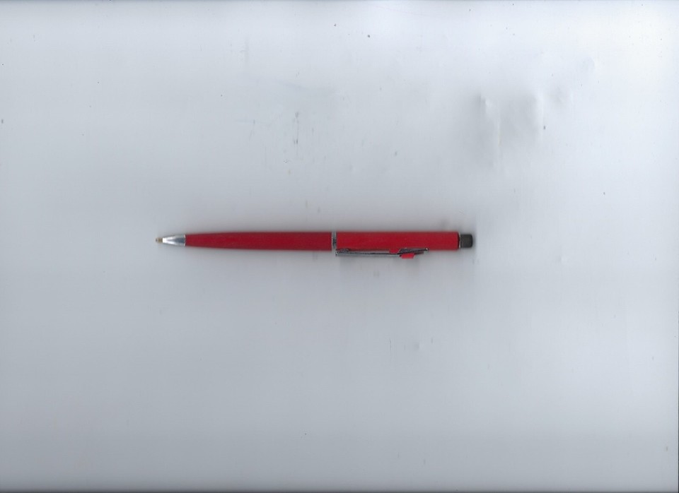 Vintage Scripto Red & Chrome Erasable Ball Point Pen W/Full Erasure | eBay