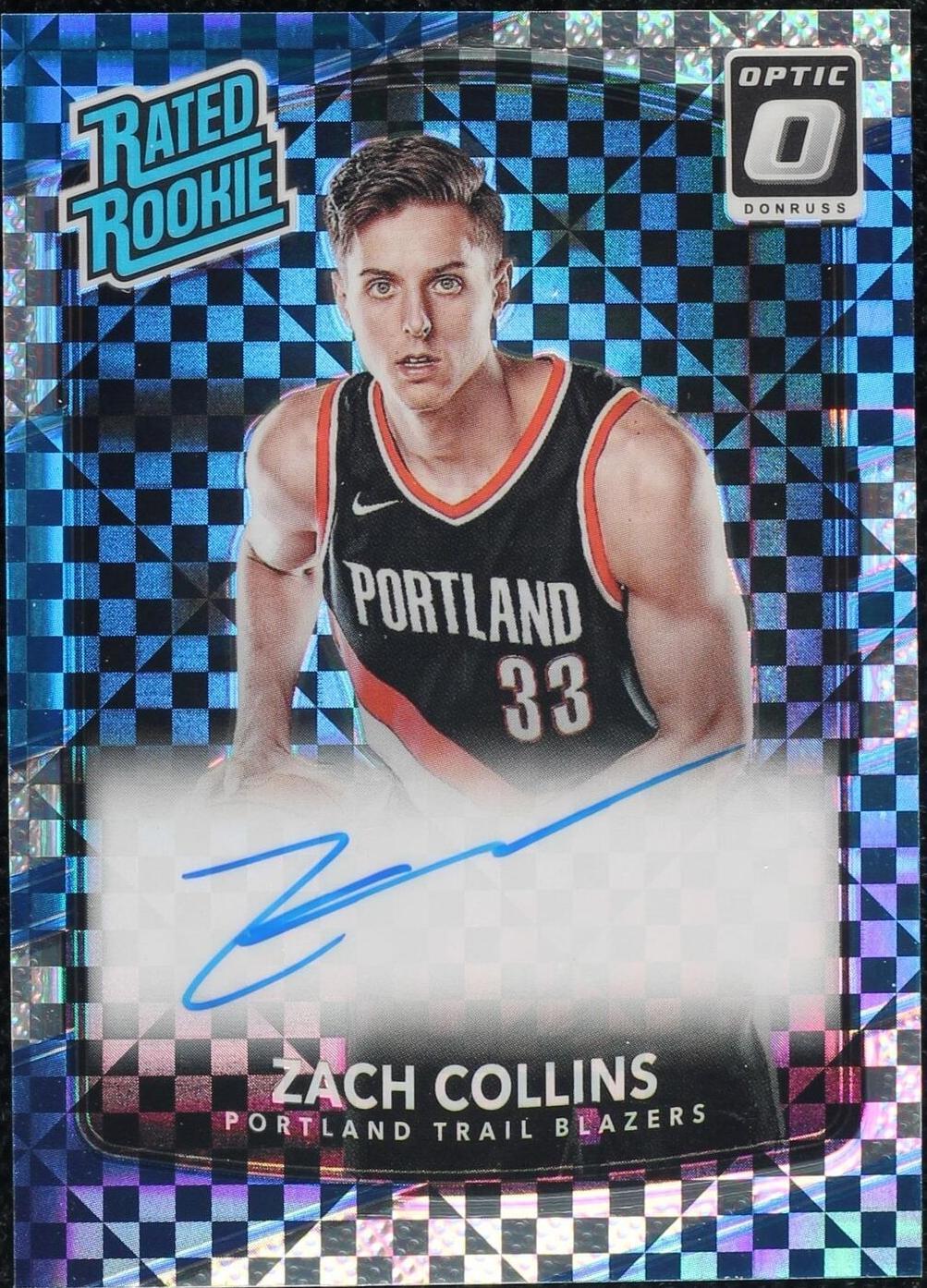 2017-18 Panini Donruss Optic - Rated Rookie Zach Collins #191 ...