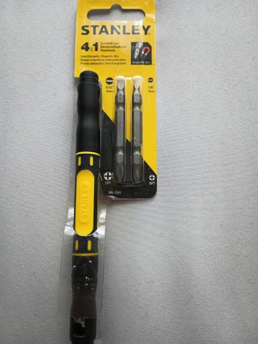 Stanley 4in1 Screwdriver Magnetic Bits Brand New. | eBay