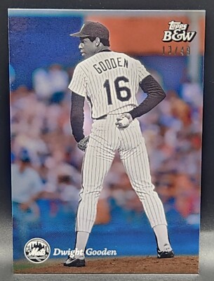2023 Topps Black & White Background Color /49 Dwight Gooden #63 New ...