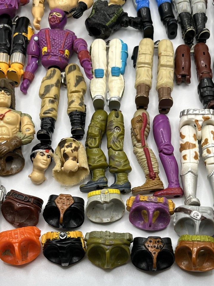 GI JOE 62 Various Parts Bundle - Hips - Legs - Torsos - Heads - Overall ...