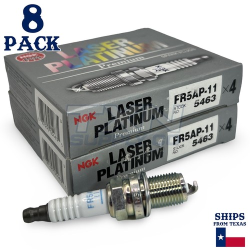 NGK 5463 Laser Platinum Spark Plugs FR5AP-11 - 8 Pack | eBay