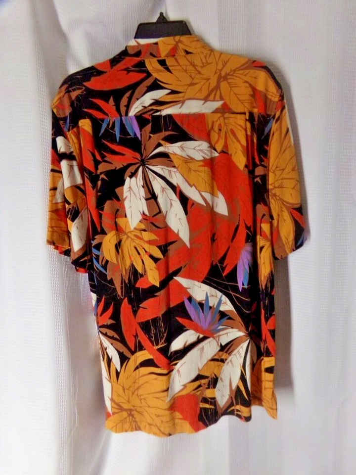 CARIBBEAN Roundtree Yorke Hawaiian print Shirt Med multi color Tropical ...