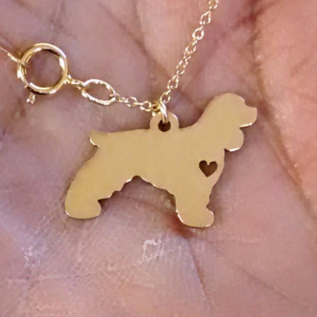 Cockapoo Necklace - Sterling Silver Jewelry - Gold - Rose Gold ...