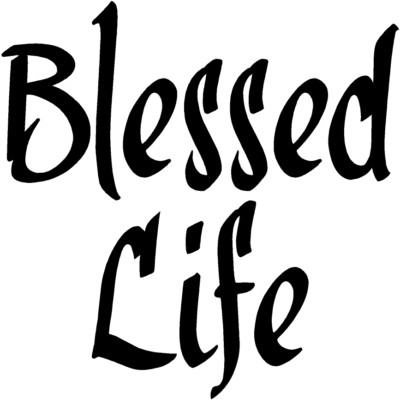 BLESSED LIFE Decal Sticker Car decals GOD Christian JESUS Religion | eBay