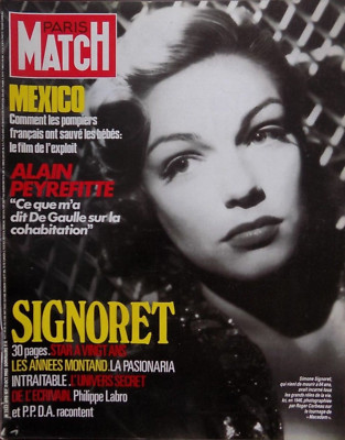 Paris Match n° 1898 daté du 11 octobre 1985 - La mort de Simone ...