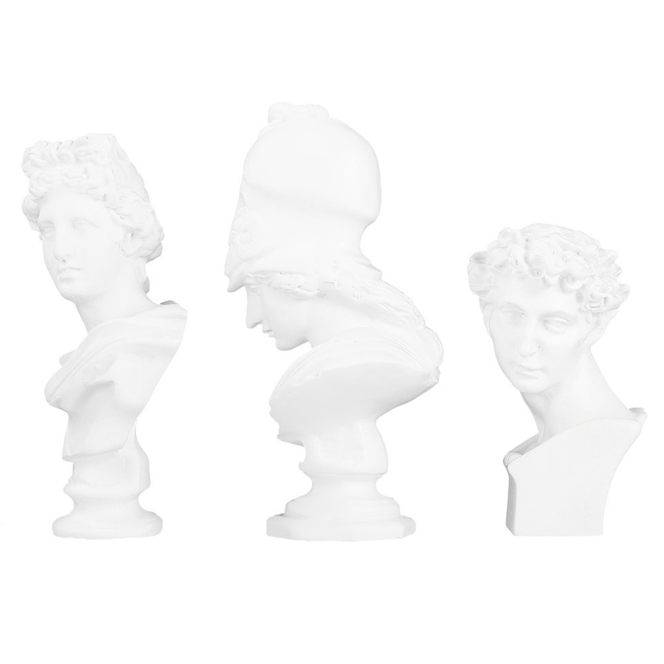 3Pcs Decorative Mini Statues Desktop Ornament Sculptures for Home ...