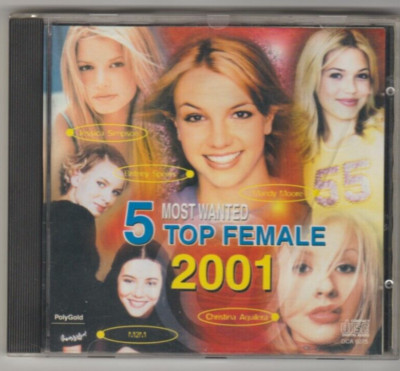 5 Most Wanted Top Female 2001 CD - M2M Britney Spears Mandy Moore ...