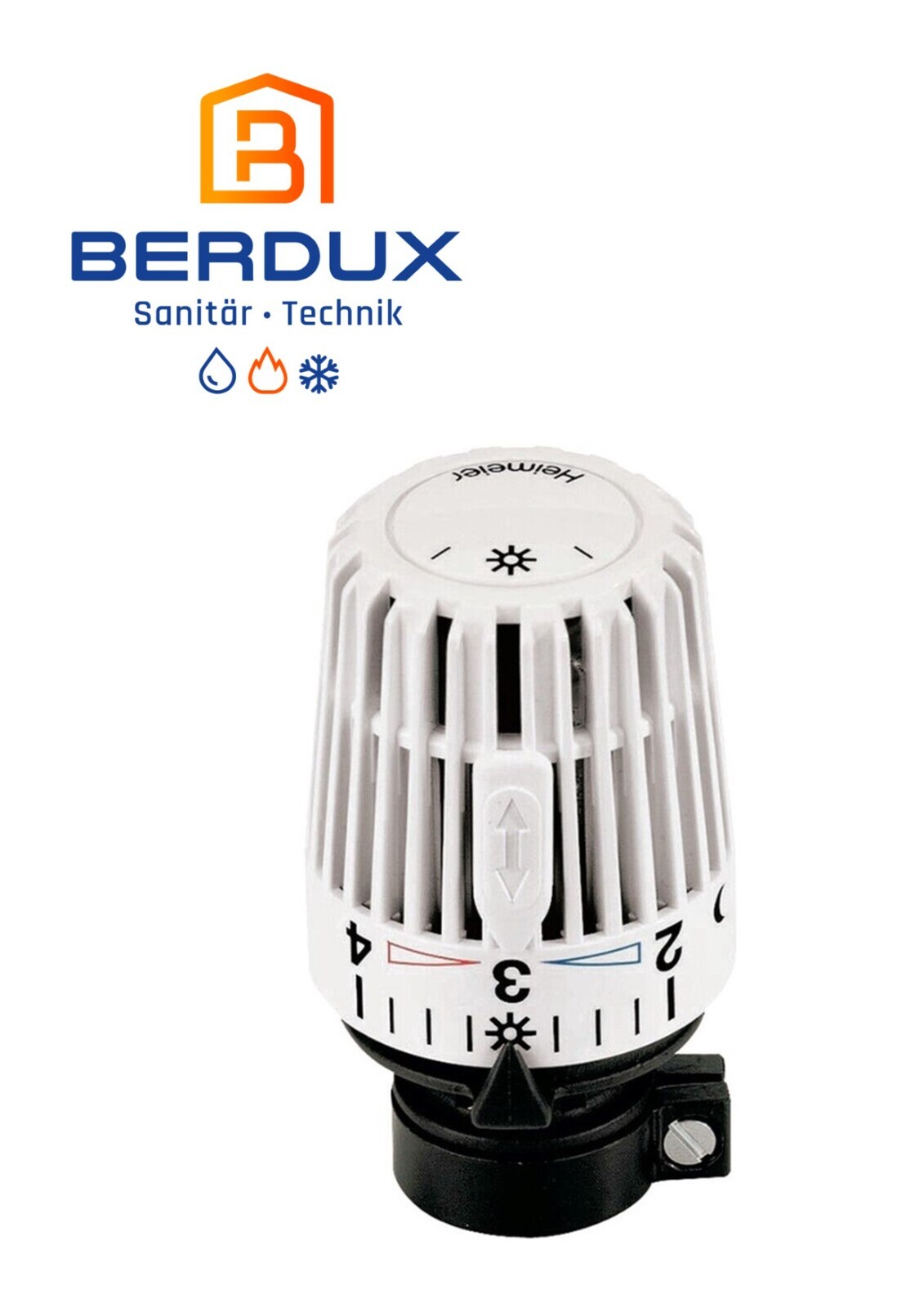 Heimeier Thermostatkopf K Danfoss RAVL Ø 26mm Thermostatventil Art.9700 ...