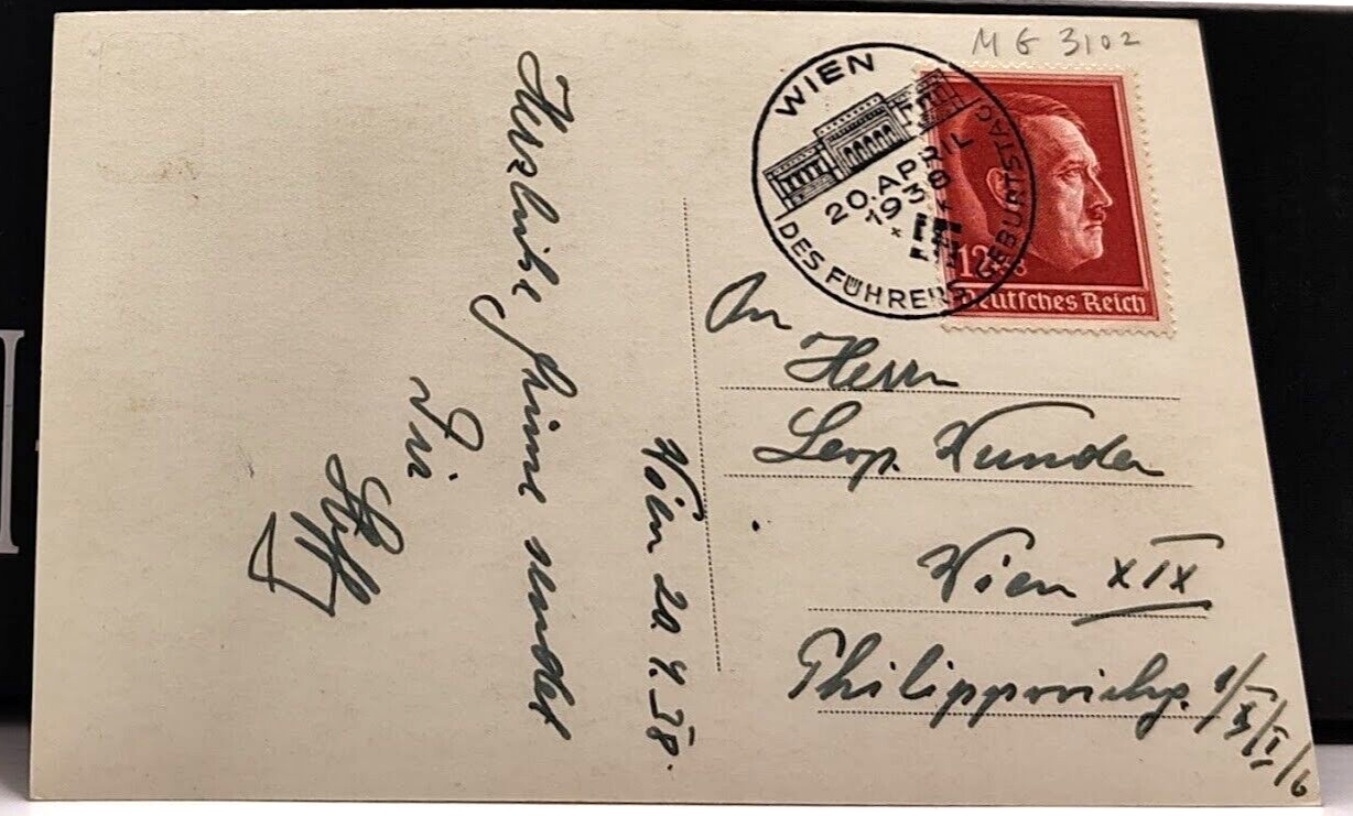 PC ~ Wein ~ "Leader and Savior of the German People" ~ Stamp ~ 1938 ...