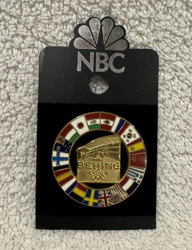 NBC COUNRTY FLAGS BEIJING 2008 OLYMPIC MEDIA TV PIN - 2024 PARIS TRADER ...