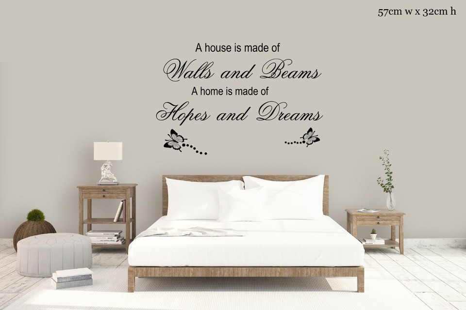 Custom Quotes Wall Stickers Family Removable Vinyl Decal Mural Home ...