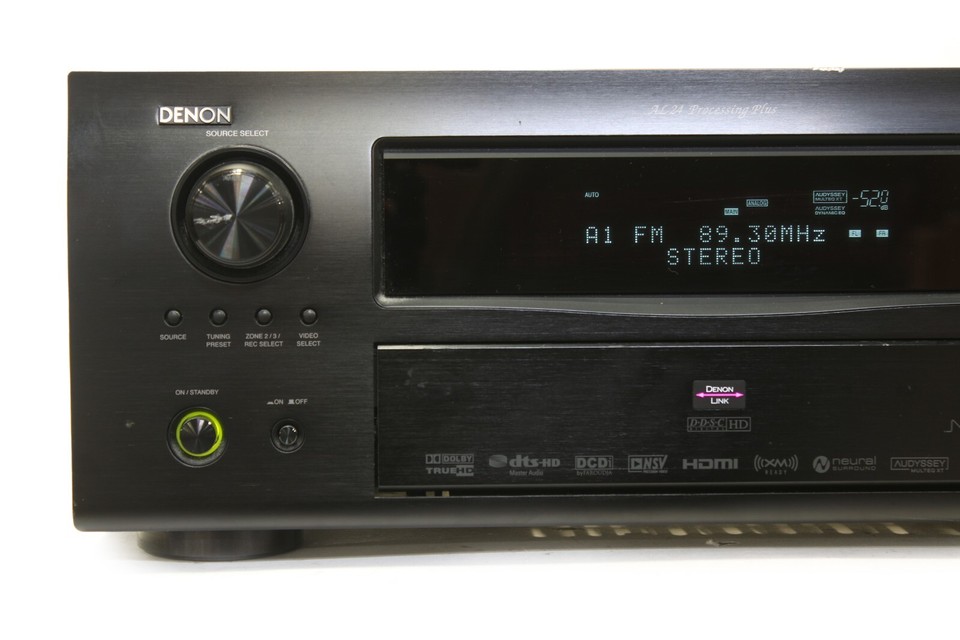 Denon AVR-3808CI AL24 Processing Plus AV Audio/Video Surround Receiver ...