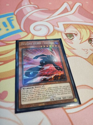 Yugioh! Destiny HERO - Dasher - SGX1-ENB05 - Secret Rare - 1st Edition ...