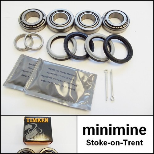 Classic Mini Genuine TIMKEN Front Taper Wheel Bearing Kit Brake Disc ...