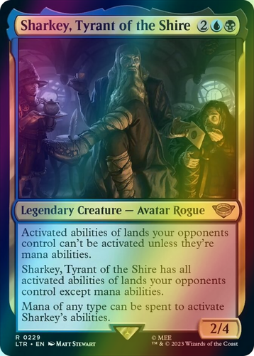 Sharkey, Tyrant of the Shire FOIL, The Lord of the Rings, MTG LTR NM/M ...