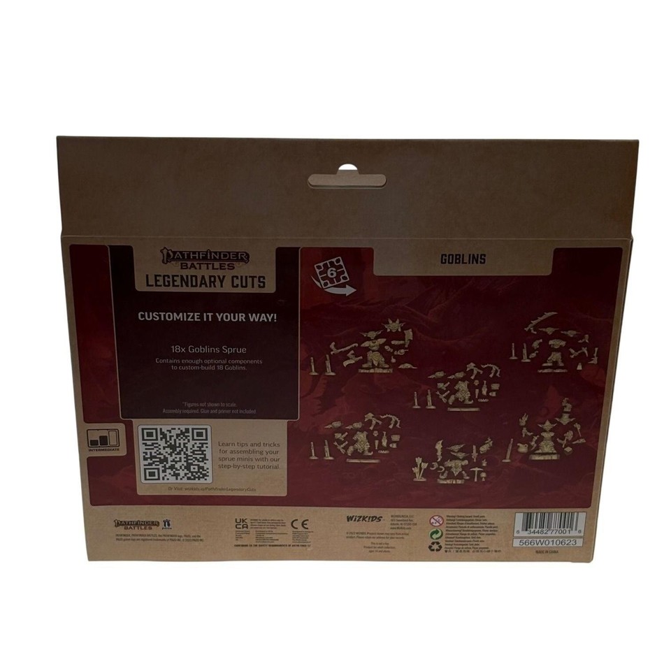 Pathfinder Battles Legendary Cuts Goblins Miniatures Set 18 Mini ...