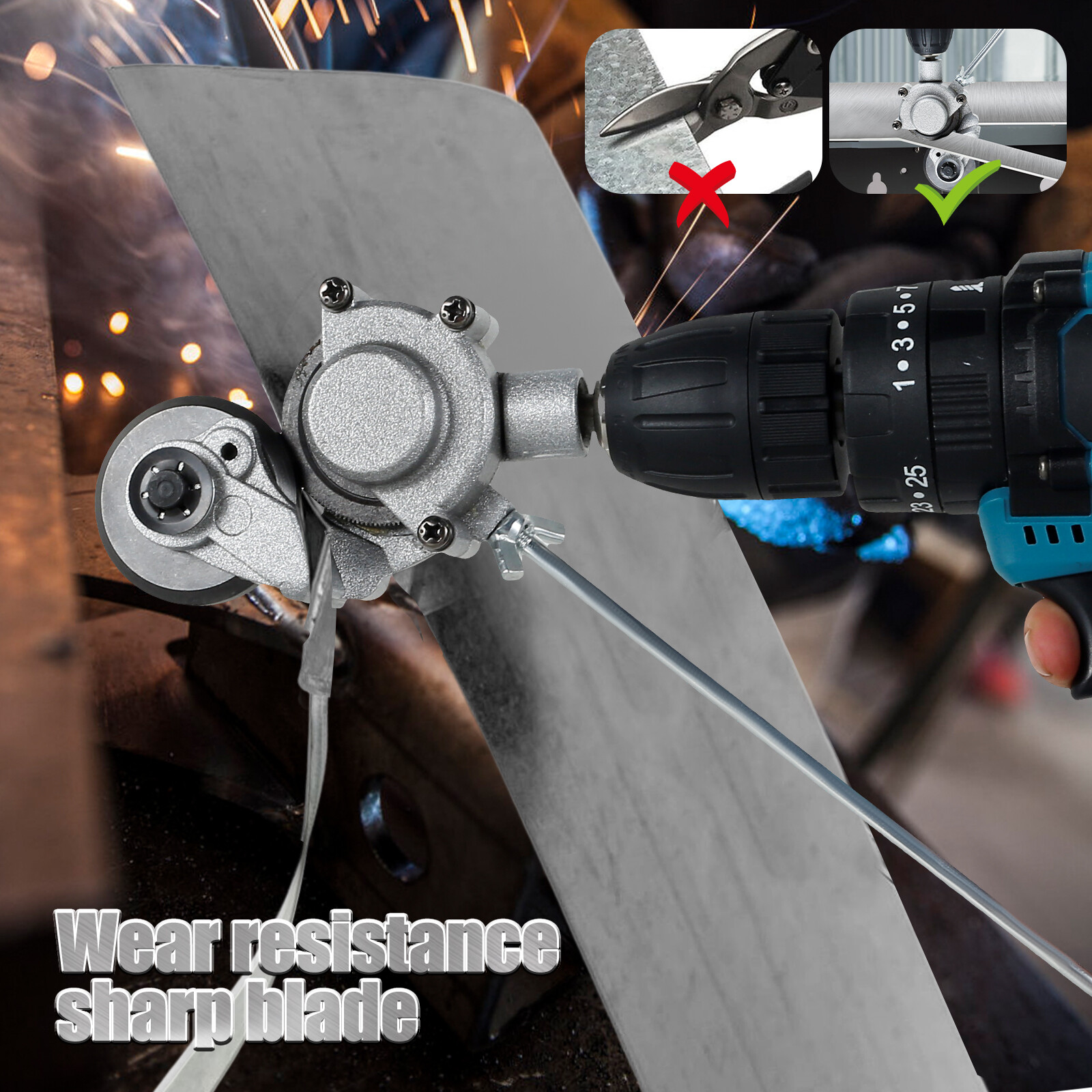 Electric Drill Shearing Machine Electric Drill Plate Cutter Portable ...