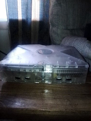 XBOX Shell Crystal Clear Original Console Translucent Case as is for ...