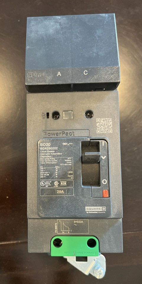 Square D BD20 BDA260202 Power Pact Circuit Breaker | eBay