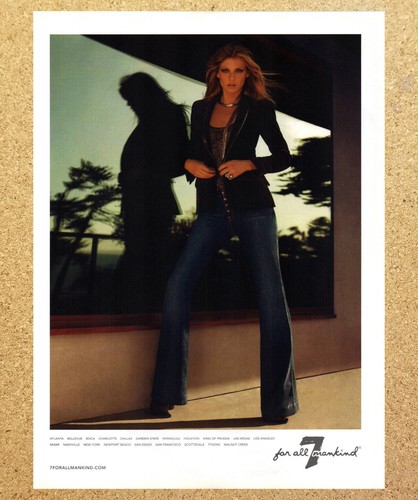 7 For All Mankind Model Designer Clothes - Magazine Print Ads Ephemera ...