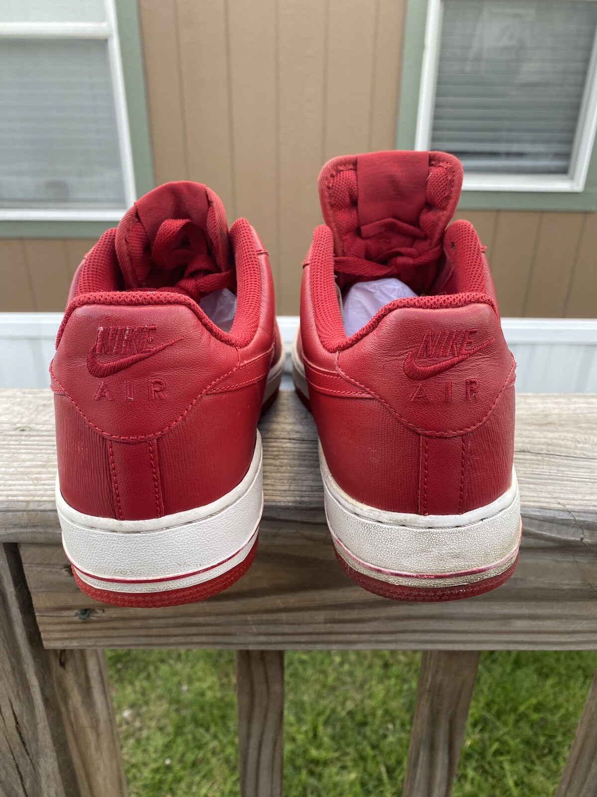 Nike AF1 Air Force 1 ' 10 Varsity red 315122 606 Rare Size 9.5 | eBay
