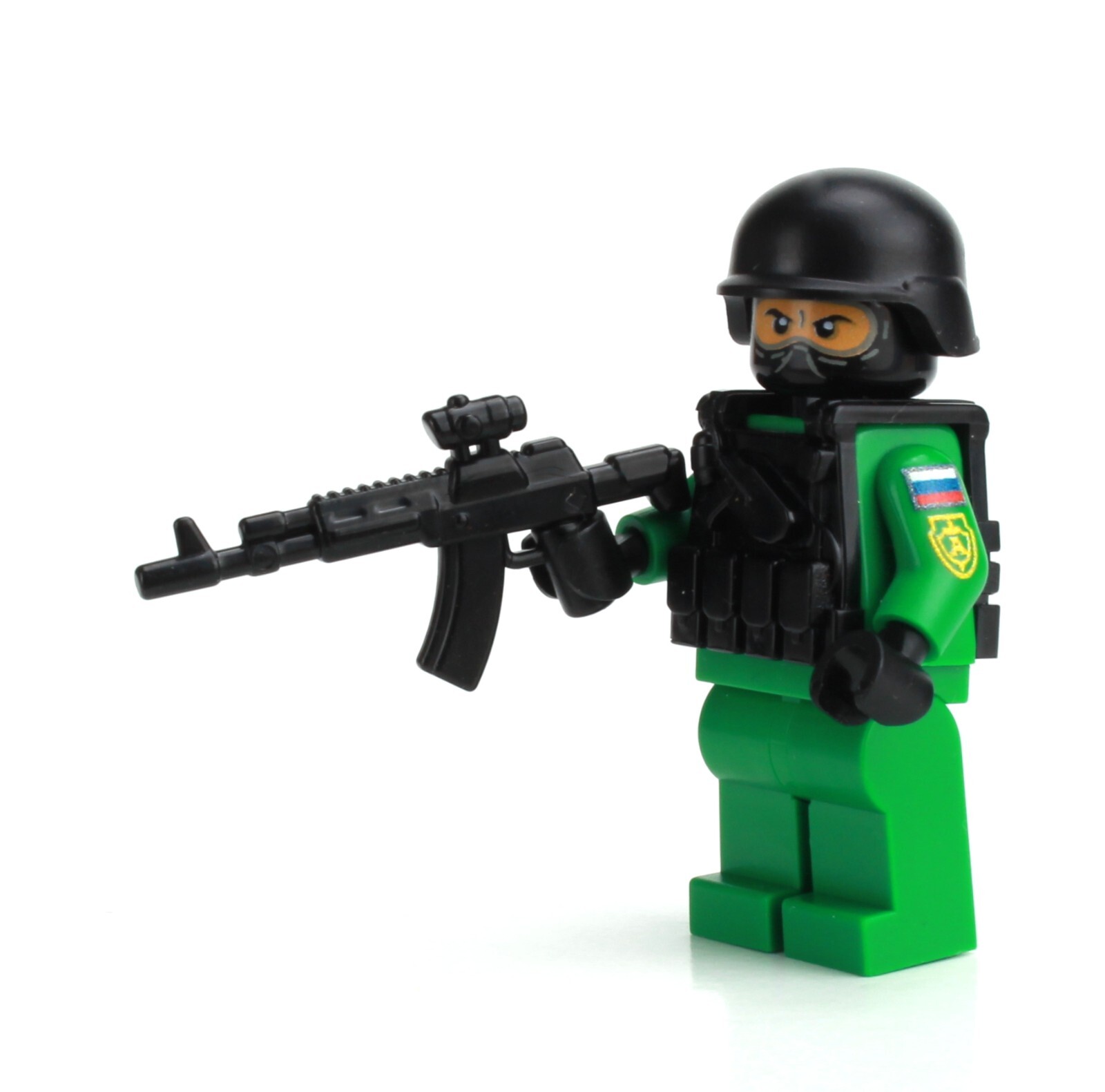 Battle Brick Russian Army Green Soldier made with real LEGO® minifig | eBay
