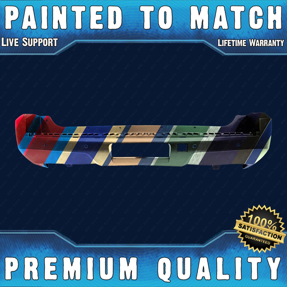 NEW Painted To Match Rear Bumper Replacement for 2007-2014 Chevy Tahoe ...