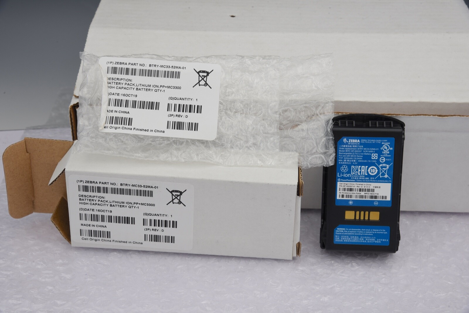 Zebra MC3300 Battery BTRY-MC33-52MA-01 BT-000337 5200mAh | eBay