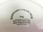 Barnyard PIG HOG Farm Porcelain Collector Plate Dish Folk-art Back ...