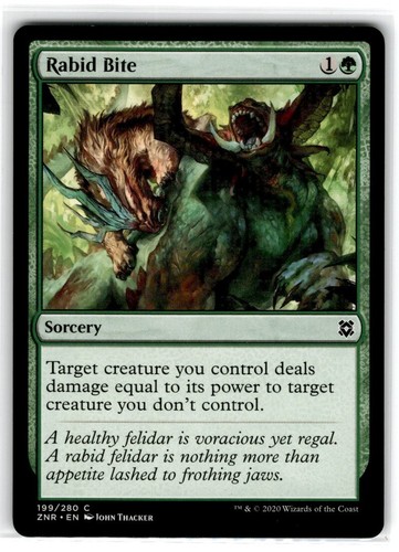 MTG Magic The Gathering Rabid Bite Common Lightly Played | eBay