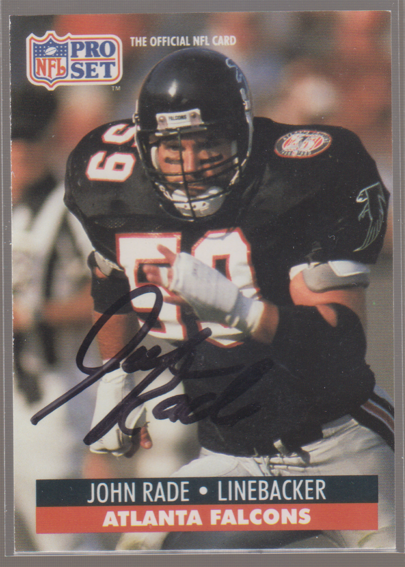 Autographed 1991 Pro Set John Rade - Falcons | eBay