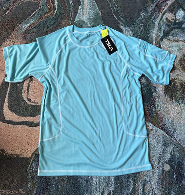 TSLA Men's Short Sleeve Athletic Workout Compression Shirt Blue - S ...