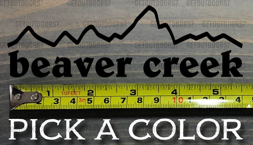 Beaver Creek Sticker 5.5" Colorado Ski Mountain Snowboard Decal Vail XO ...