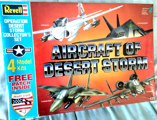 Revell Desert Storm Gift Set-SEALED- 1991- !/72nd- 4- aircraft w/patch ...