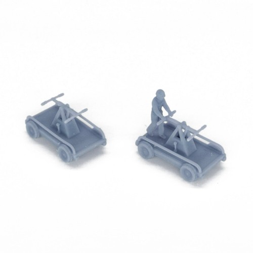 Outland Models Railroad Scenery Railroad Trolley Handcar Set 1:87 HO ...