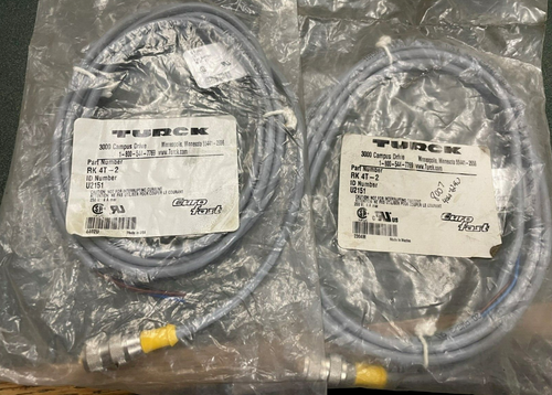 NEW TURCK RK 4T-2 CORDSET U2151 | eBay
