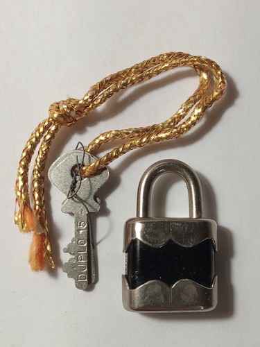 Vintage DUPLO 15 TOKOZ 2 Padlock Made in Czechoslovakia with Key (J18 ...