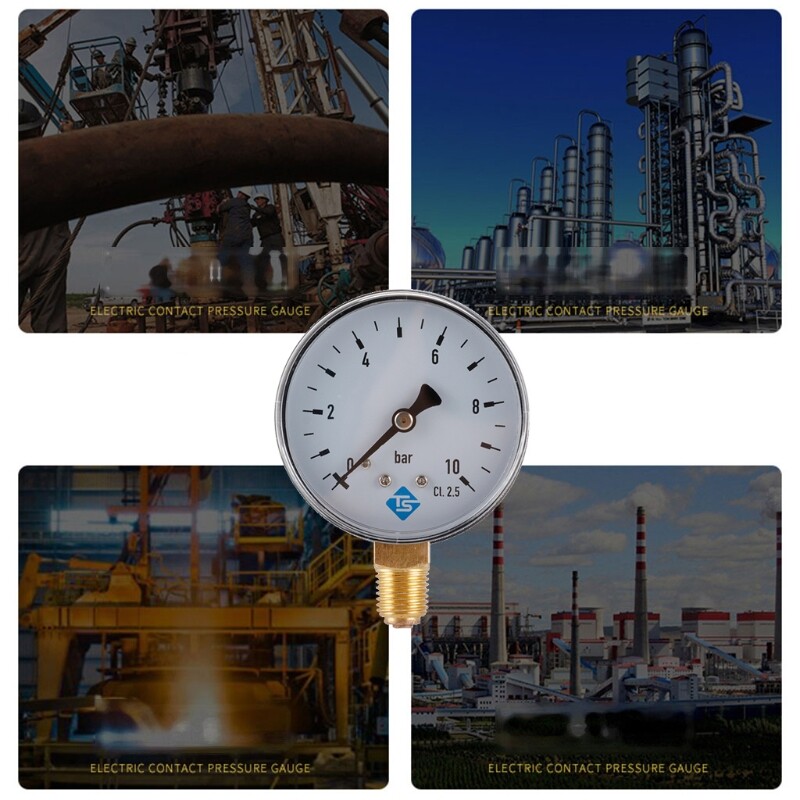 Pressure Gauge 60mm 0~10 bar Pool Filter Water Pressure Dial Hydraulic ...