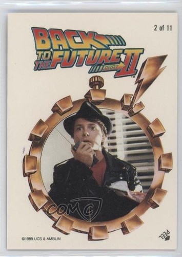 1989 Topps Back to the Future Part II Stickers Marty McFly Michael J ...