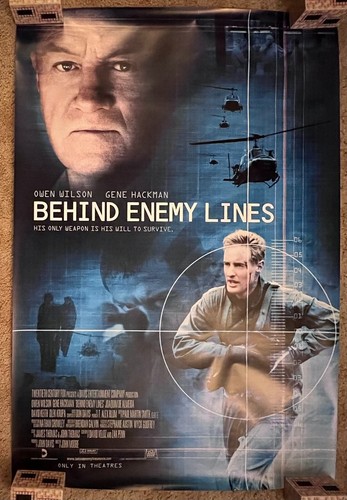 Rolled Behind Enemy Lines 2001 Double-Sided Movie Poster 27x40 Wilson ...