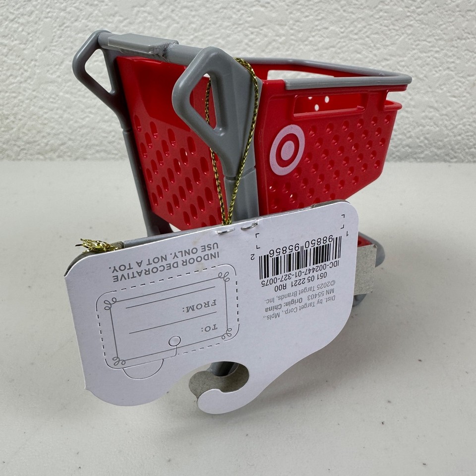 Wondershop 4" Target Shopping Cart Christmas Tree Ornament New 2025 | eBay