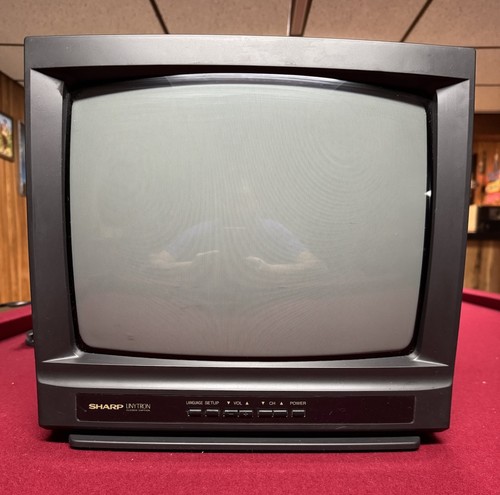 SHARP 13” Color CRT Television Model 13E-M50 Retro Gaming TV 1993 ...
