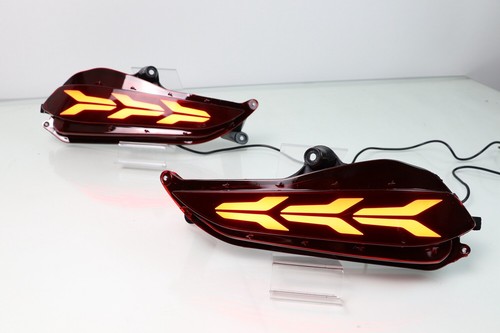 For Toyota Yaris 2017-2018 2Pcs LED Rear Bumper Tail Brake Light Fog ...