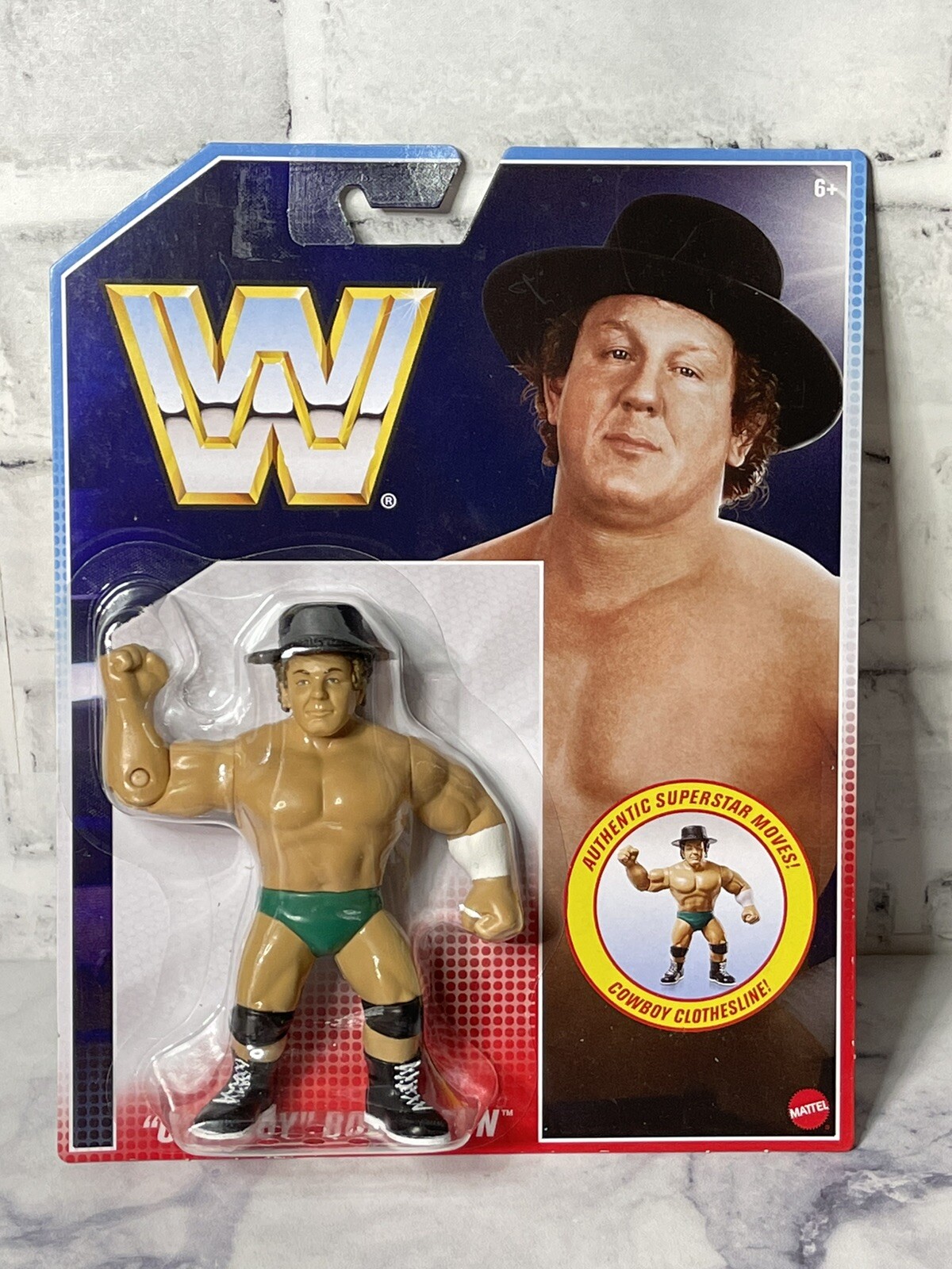 WWE Retro Wave 1 Cowboy Bob Orton Action Figure Mattel Cowboy ...